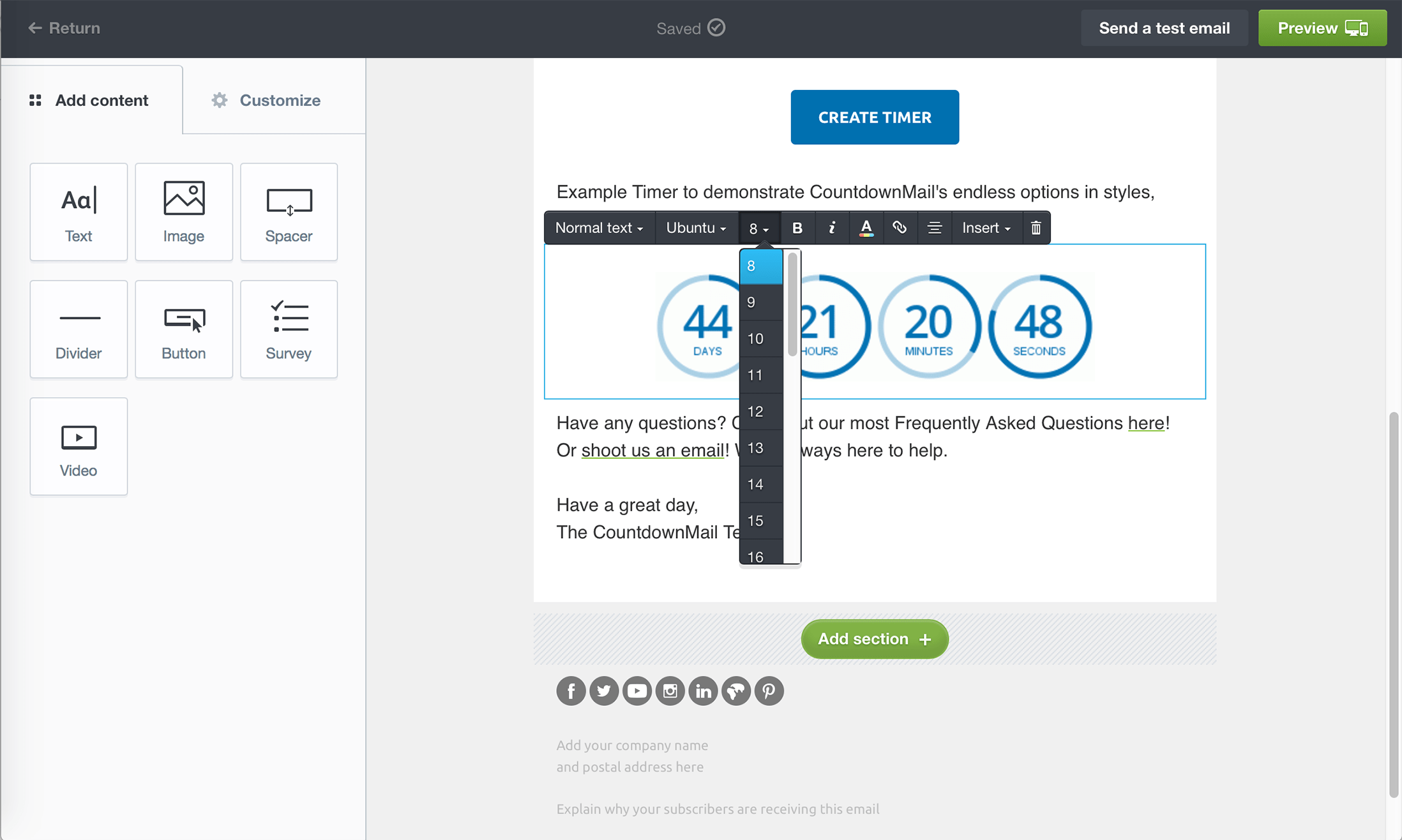 How to Add a Countdown Timer to Your Campaign Monitor Emails